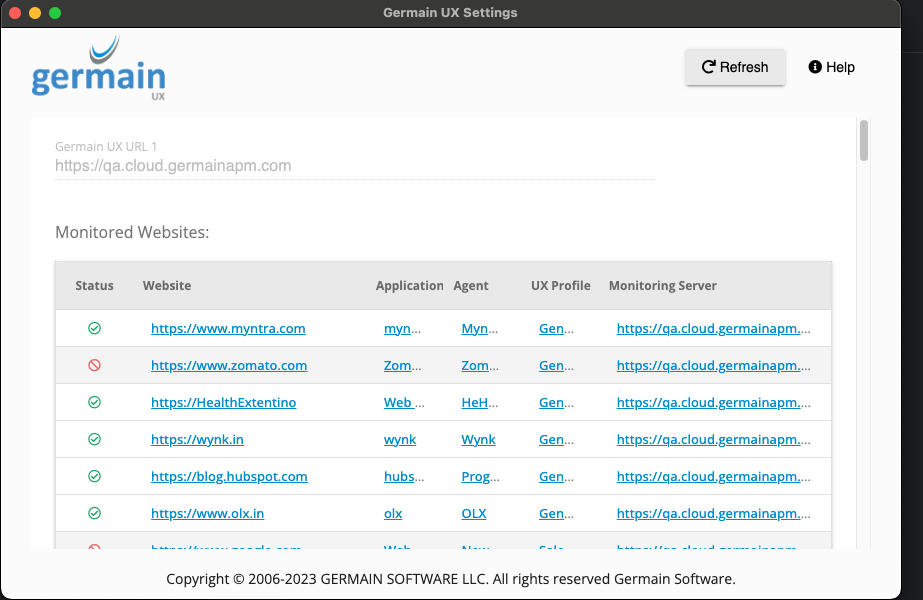Germain UX - RUM Extension