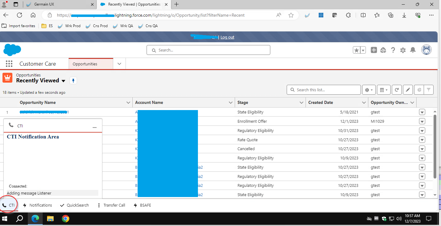 Genesys CTI Monitoring