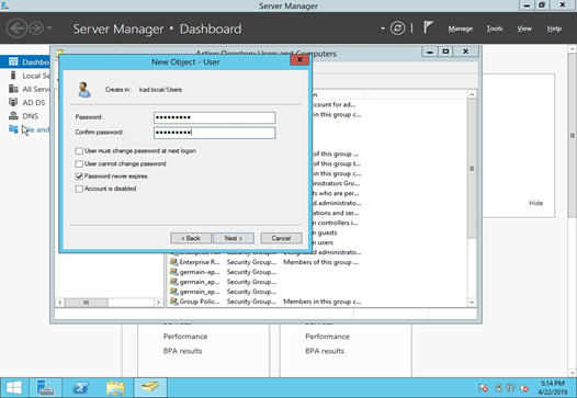Windows Active Directory User Management