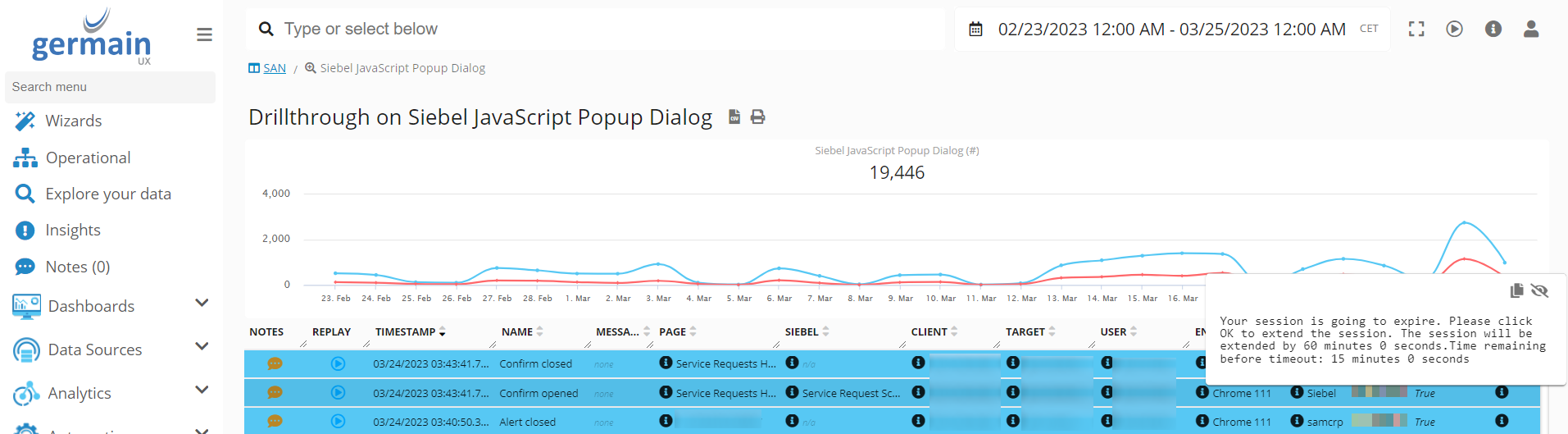 Popup Dialog Monitoring