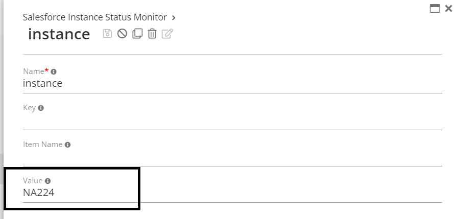 Instance Status Monitoring for Salesforce Cloud (Configure)