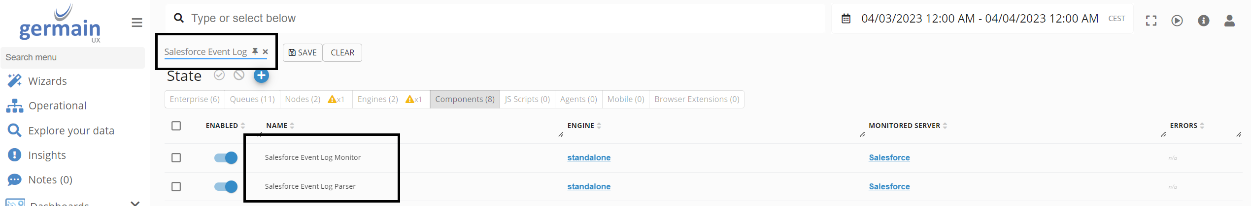 Log Monitoring for Salesforce Cloud (Configure)
