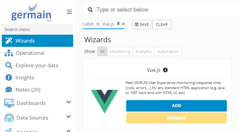 Deploy Monitoring For Vuejs 